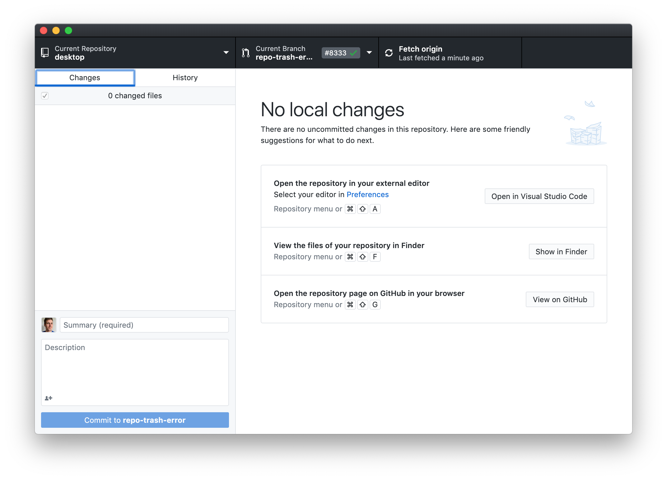 No Way To Clear Diff View And Return To Summary · Issue 8338 · Desktopdesktop · Github 