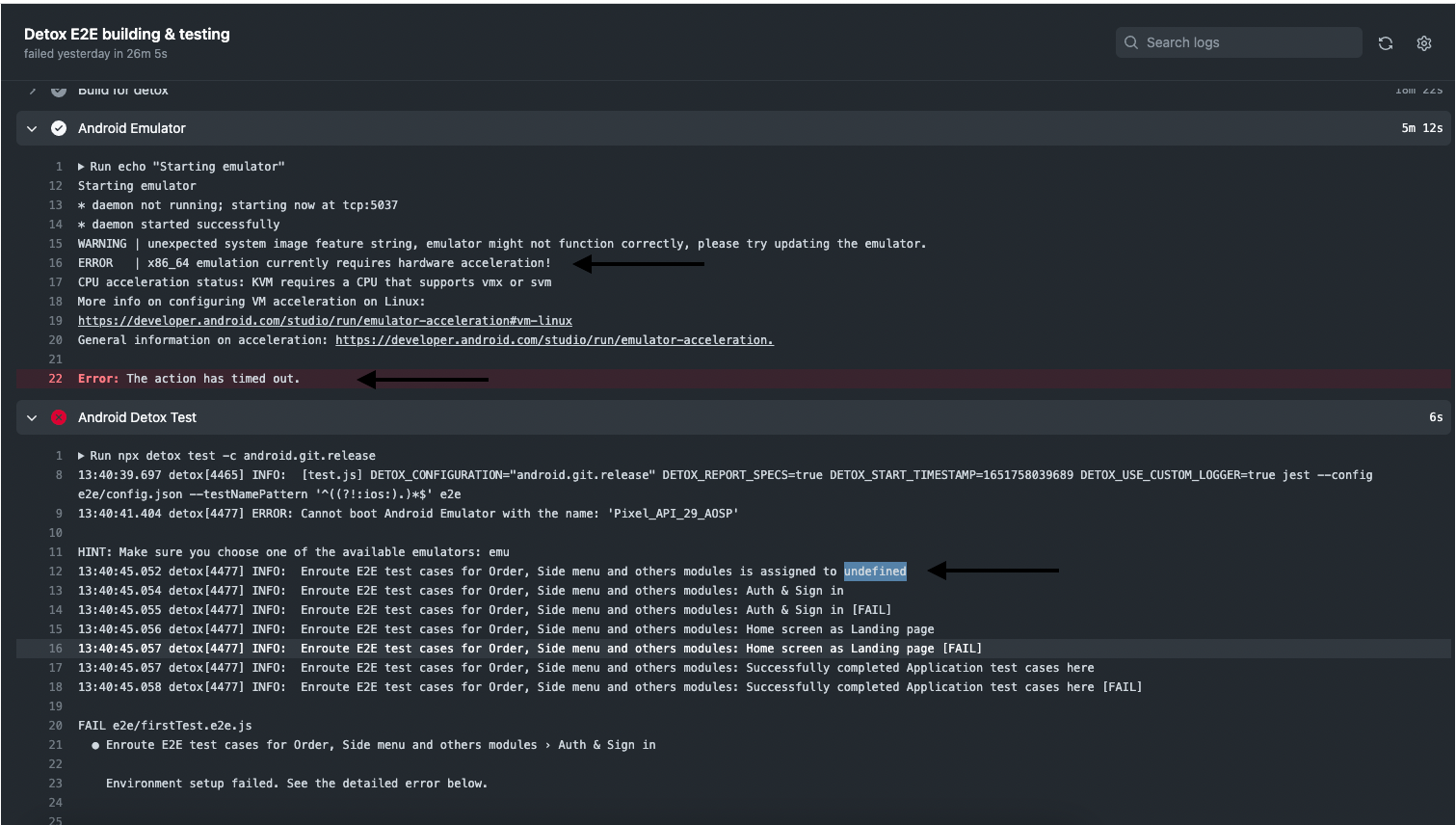 Detox - Android not working with Git action - CI · Issue #3379 · wix/Detox · GitHub