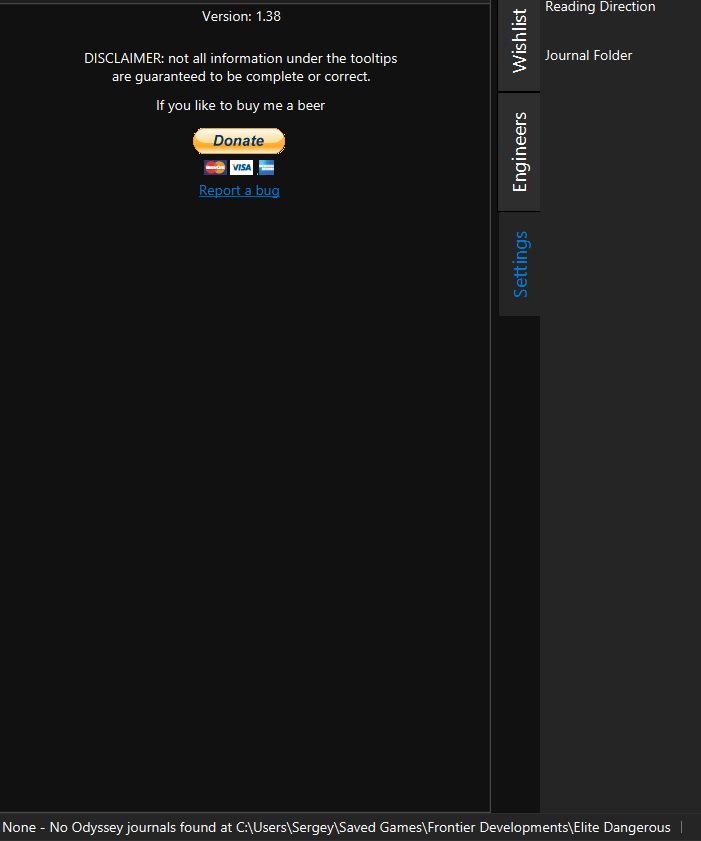 No Journal found · Issue #44 · jixxed/ed-odyssey-materials-helper · GitHub