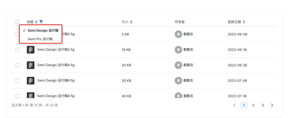 [Table] 希望可以把筛选下拉框加一个滚动条 · Issue #1647 · DouyinFE/semi-design · GitHub