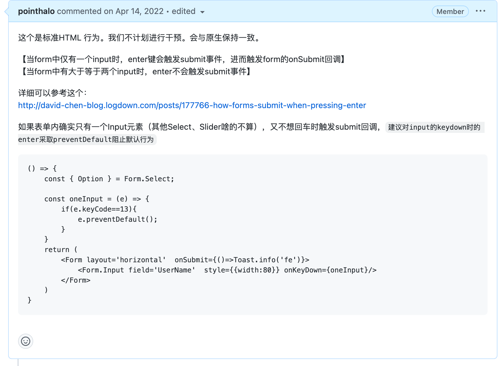 [Form] onSubmit能否支持透传event · Issue #1728 · DouyinFE/semi-design · GitHub