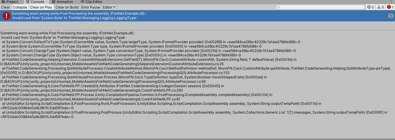 Something went wrong 3.5.8 · Issue #327 · FirstGearGames/FishNet · GitHub