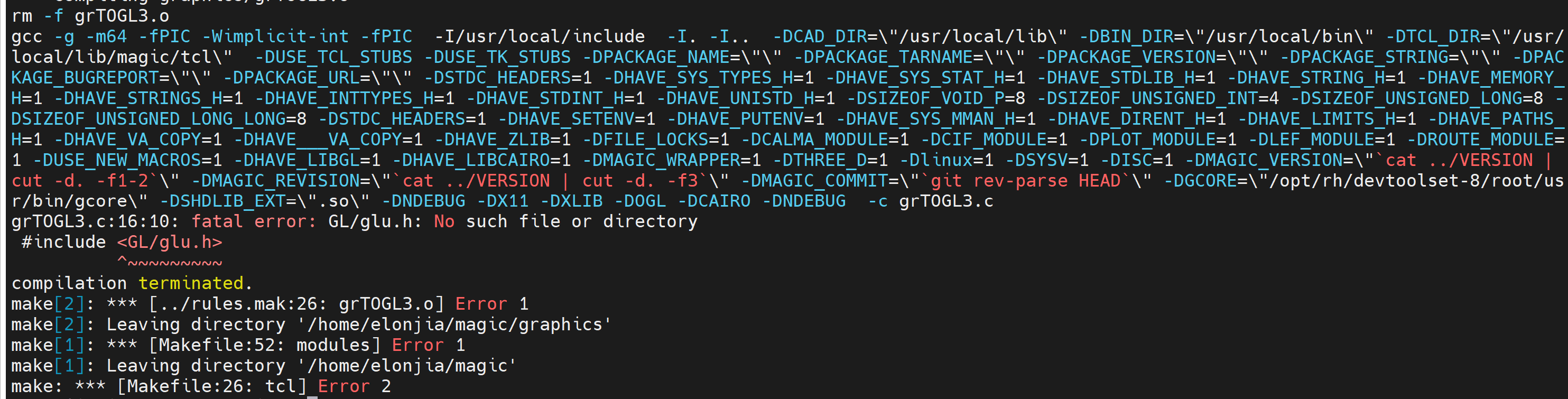 About magic install problem · Issue #177 · RTimothyEdwards/magic · GitHub