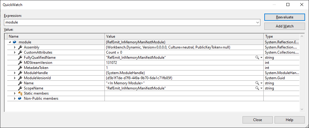 AssemblyBuilder.GetDynamicModule does not return previously created dynamic modules · Issue ...