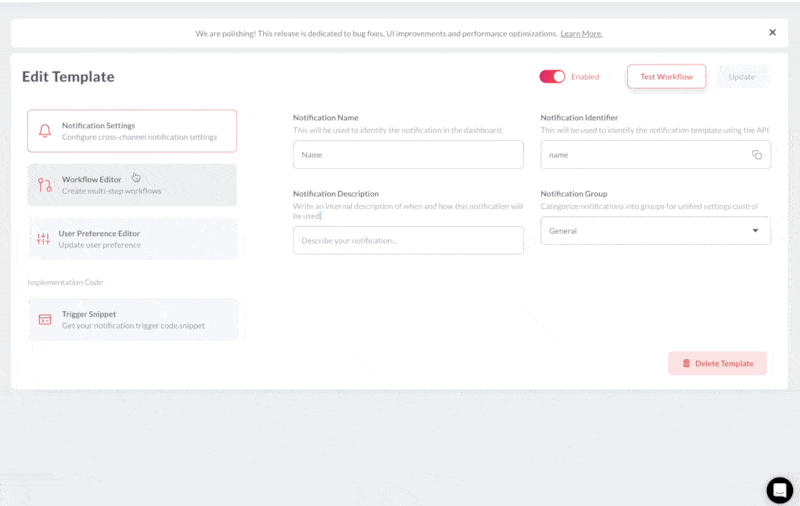 [NV-1650] Polishing: Remove the animation in the workflow editor · Issue #2728 · novuhq/novu ...