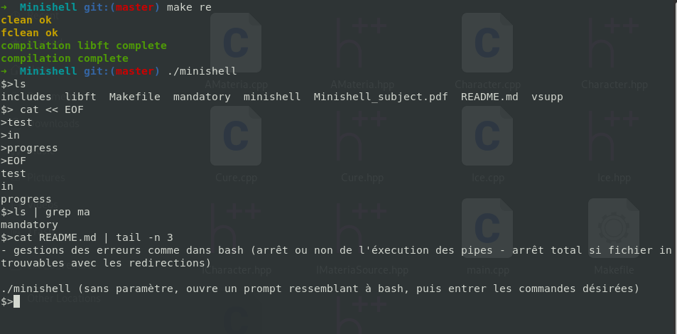 GitHub - Clairjordi/2.Minishell