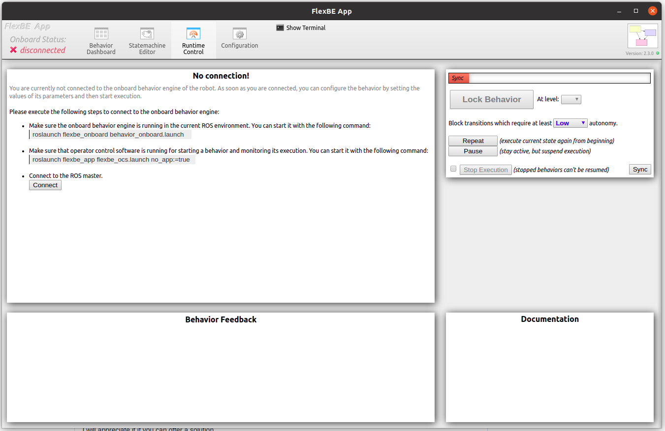 Onboard Status: disconnected · Issue #35 · team-vigir/flexbe_behavior_engine · GitHub