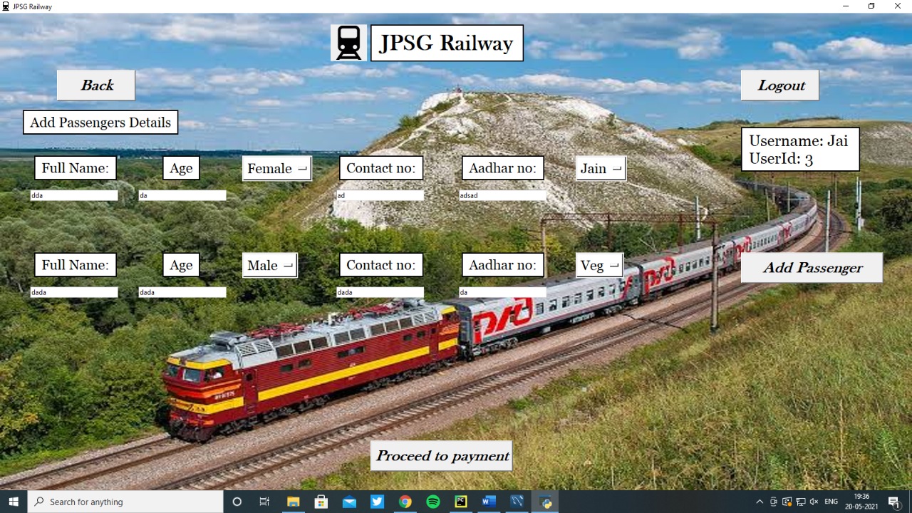 GitHub - Gayatri-Shahane/Railway_reservation