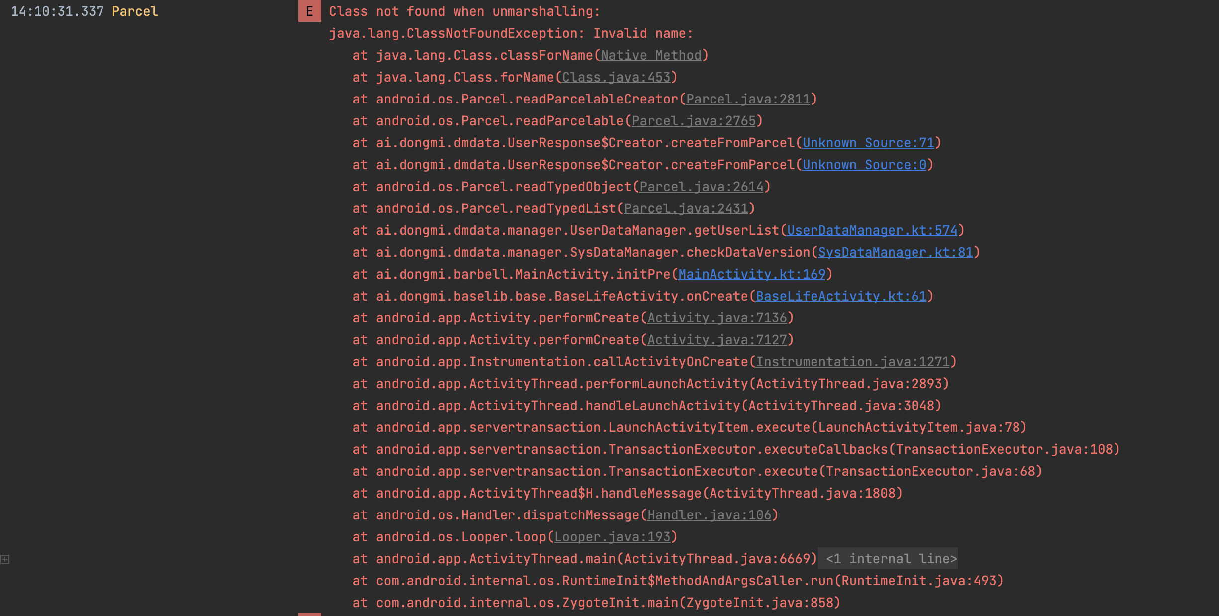 Class Not Found When Unmarshalling · Issue 983 · Tencentmmkv · Github 
