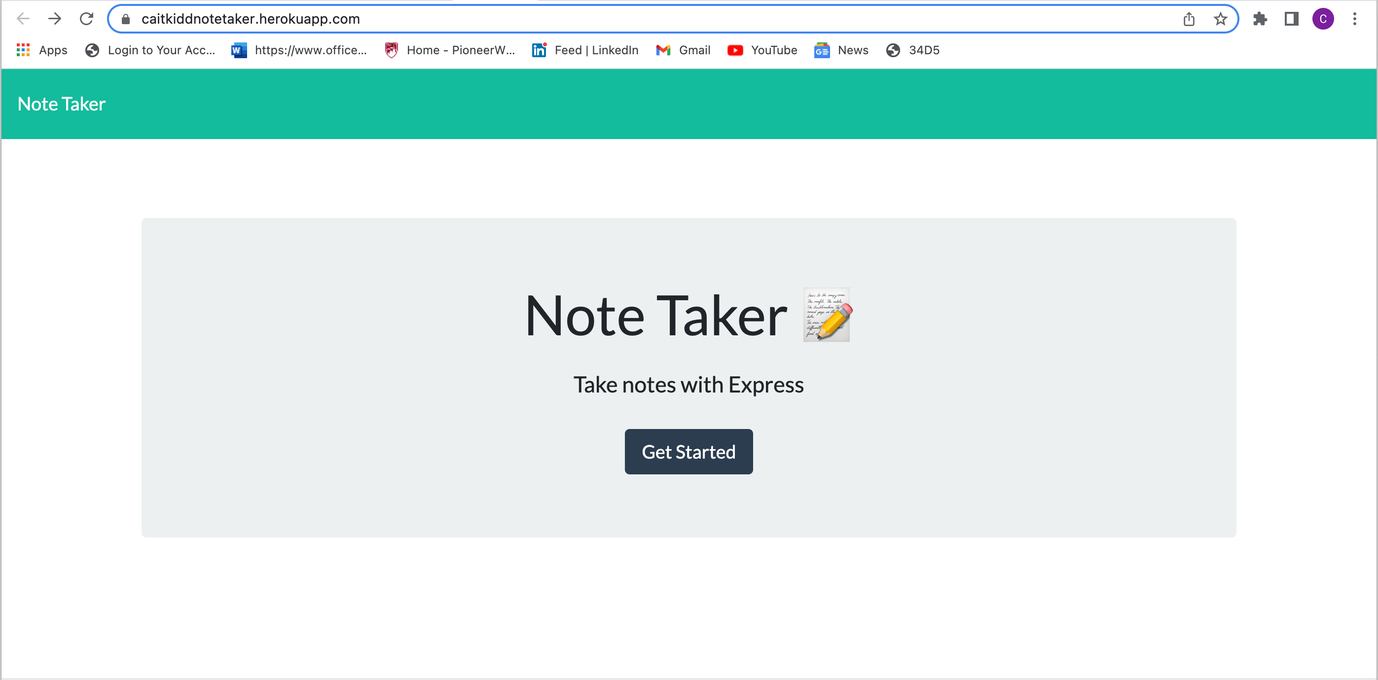 GitHub - CaitKidd/Note-Taker