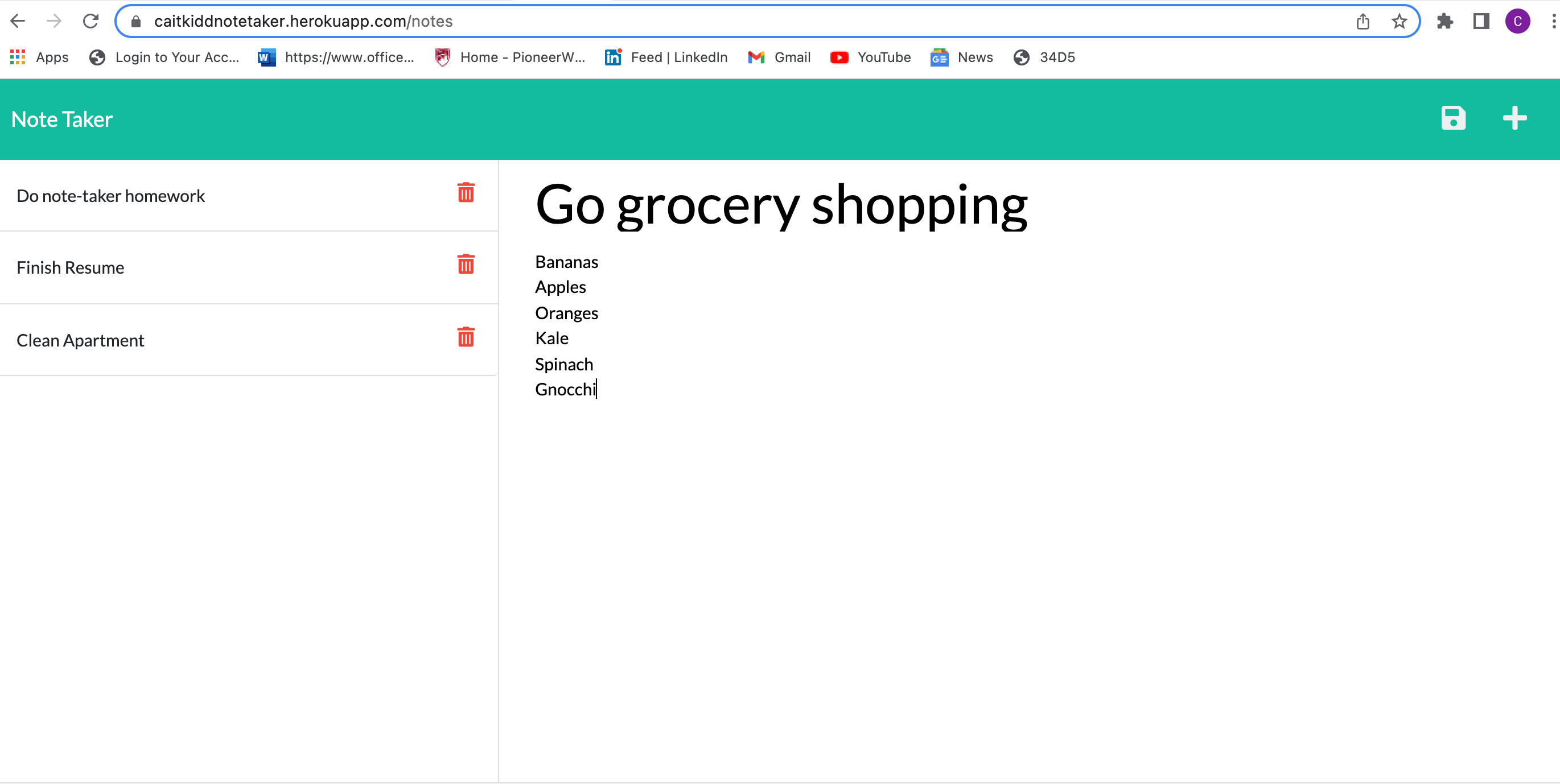 GitHub - CaitKidd/Note-Taker