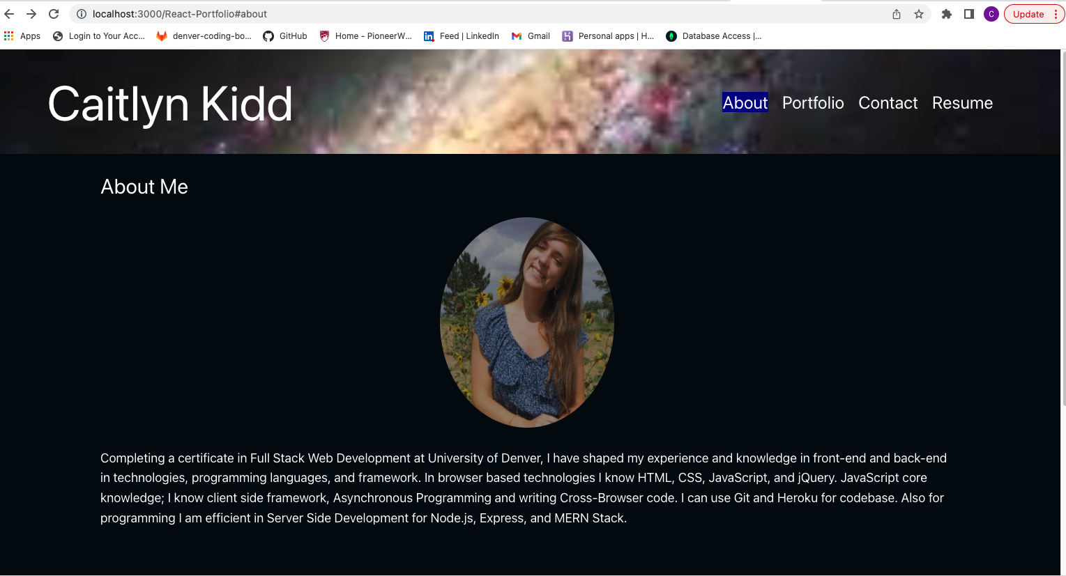 GitHub - CaitKidd/React-Portfolio