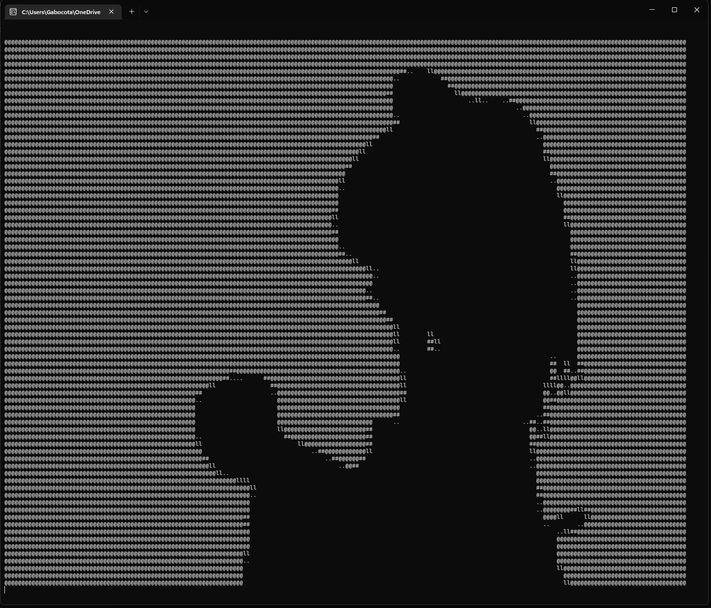 GitHub - Gabocota/bad-apple-python-console: Print any video into the python console (preferably ...