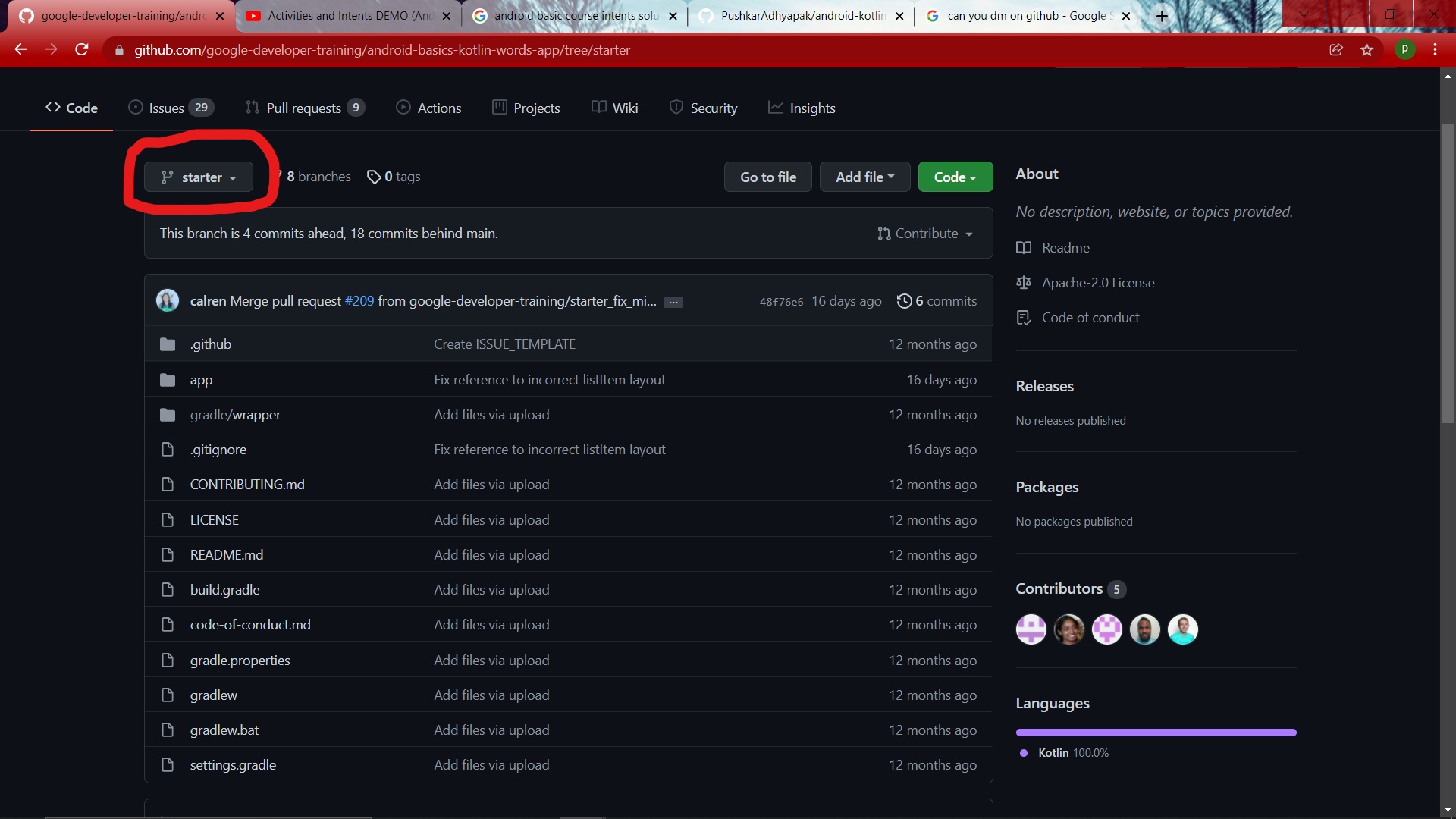 Starter code in Activities and Intent CodeLab · Issue #219 · google ...