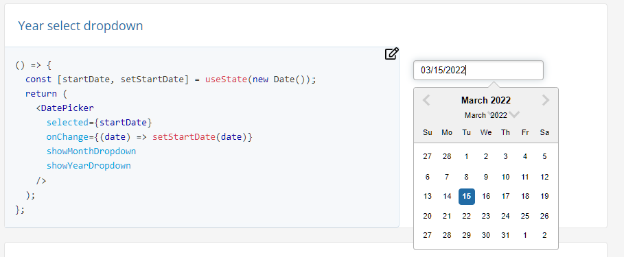Bug: Month and Year dropdowns overlap · Issue #3518 · Hacker0x01/react-datepicker · GitHub