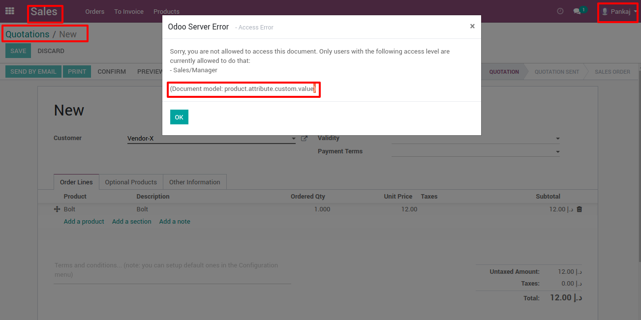 No access rights available for "product.attribute.custom.value" object · Issue #27654 · odoo ...