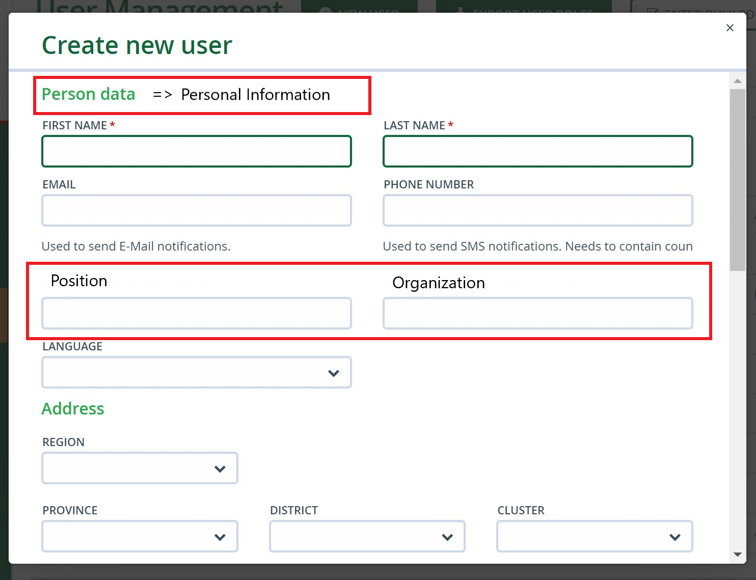 Adding new attribute to Users Personal Information · Issue #133 · AFG-Polio-Data/APMIS-Project ...