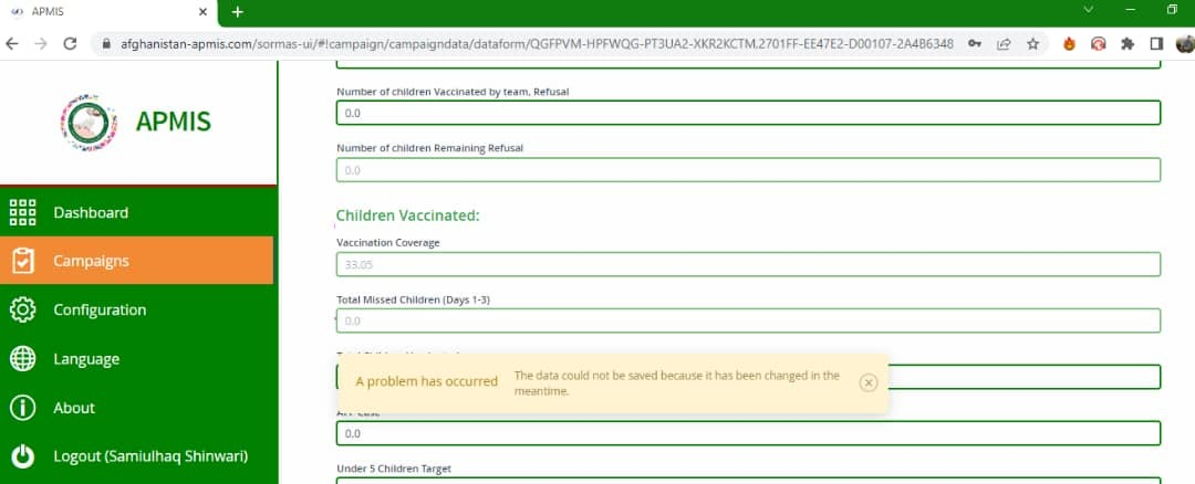Problem on submitting data · Issue #194 · AFG-Polio-Data/APMIS-Project · GitHub