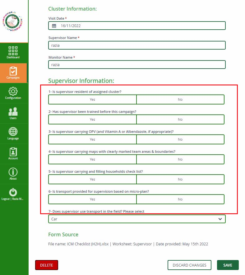 Selected Yes-No values using mobile app won't be showing in system data rows · Issue #302 · AFG ...