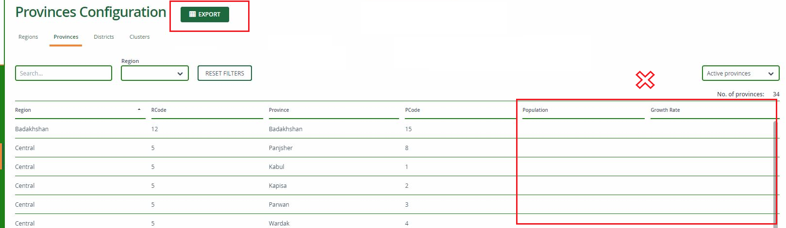 Changes in Configuration page · Issue #387 · AFG-Polio-Data/APMIS-Project · GitHub
