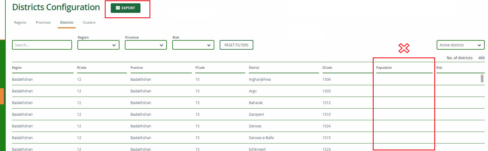 Changes in Configuration page · Issue #387 · AFG-Polio-Data/APMIS-Project · GitHub