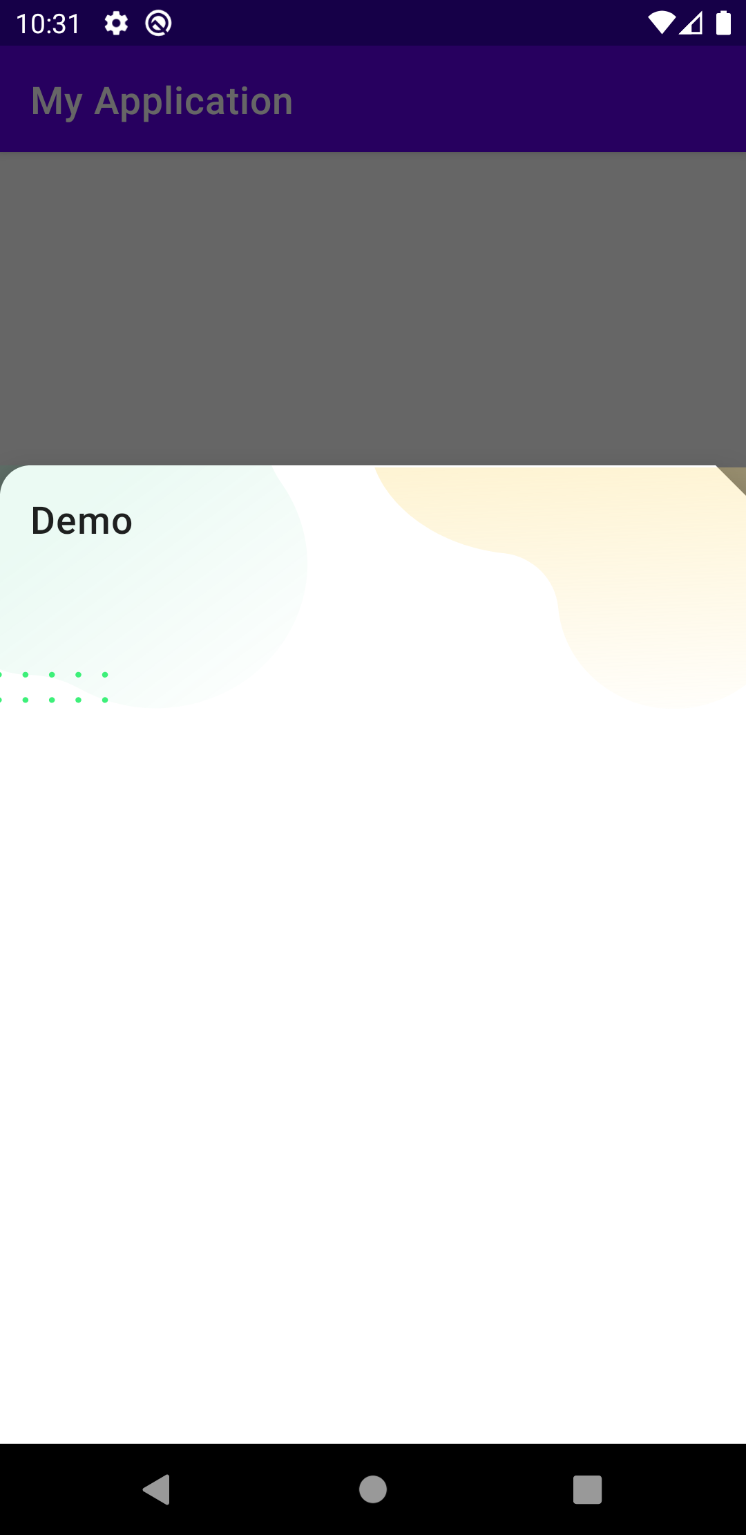 [Bottom Sheet] Bottom Sheet should clip layout content when is not ...