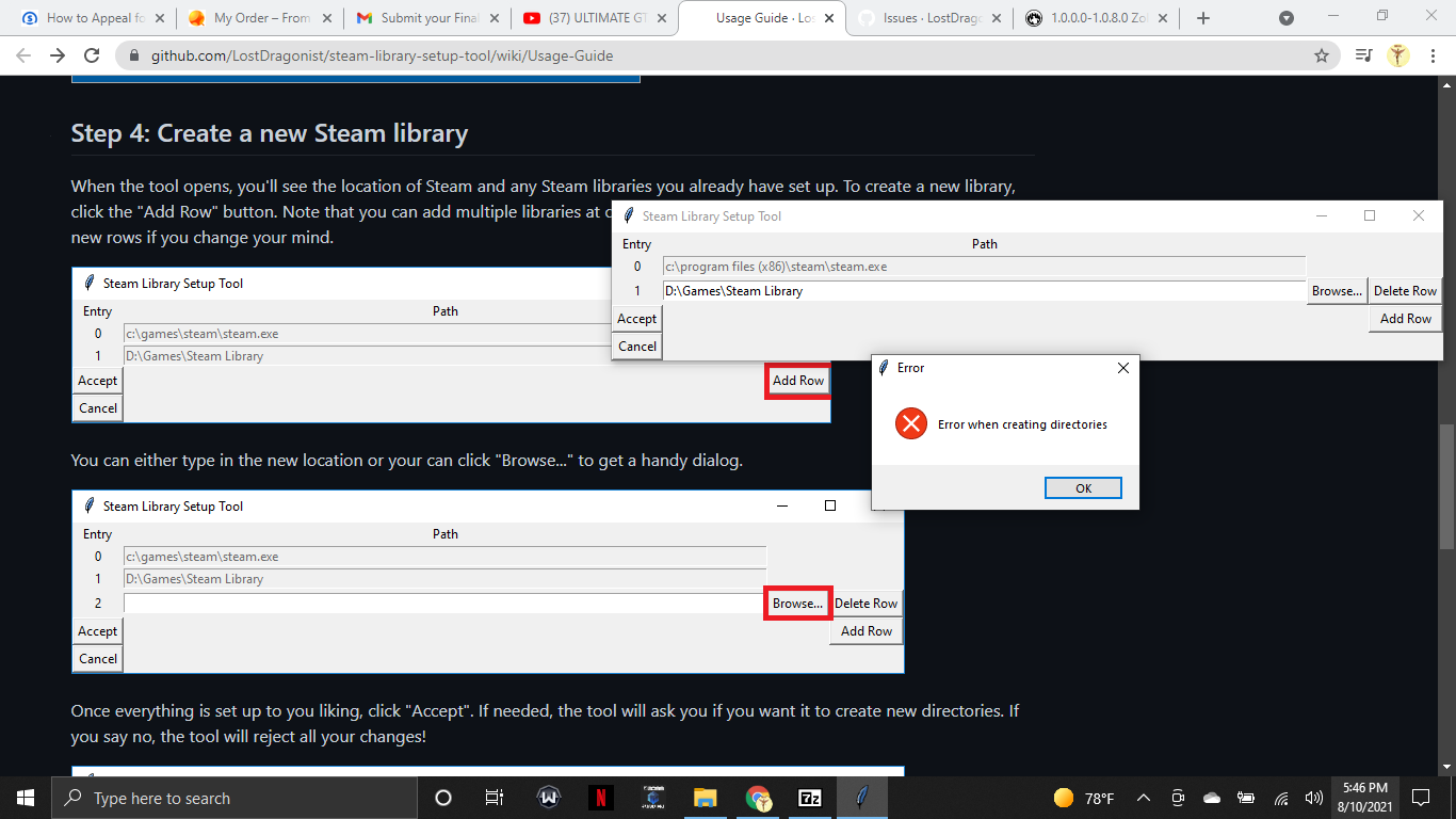 I keep getting this error · Issue #7 · LostDragonist/steam-library-setup-tool · GitHub