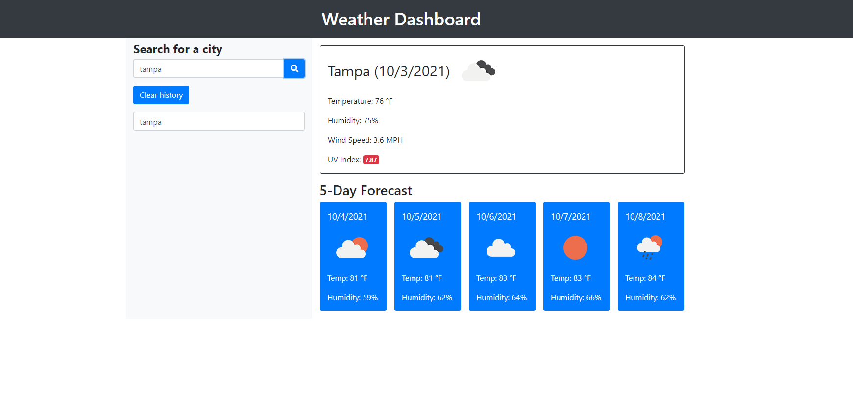 GitHub - gabriellenoelle/Weather-Dashboard
