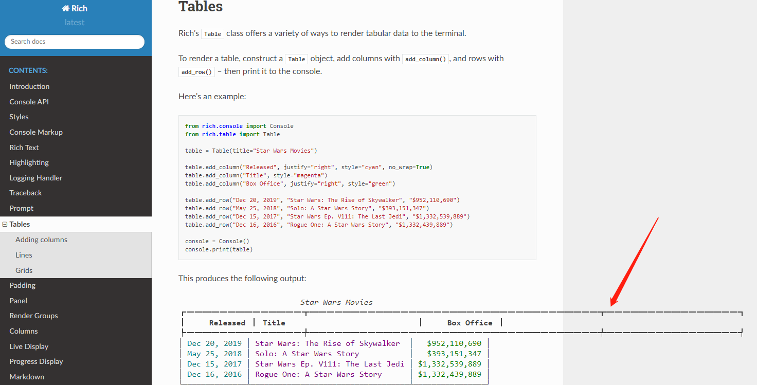 something worng with table displaying · Issue #877 · Textualize/rich · GitHub