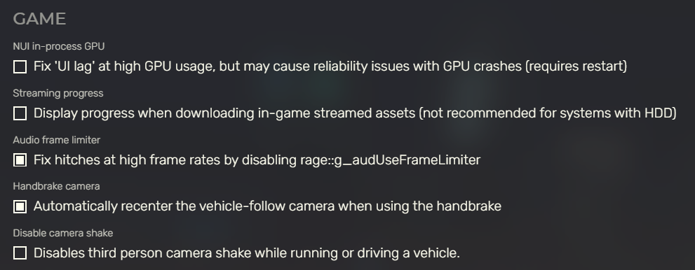 FiveM Main Menu Settings Not Saving Issue 1084 Citizenfx fivem 