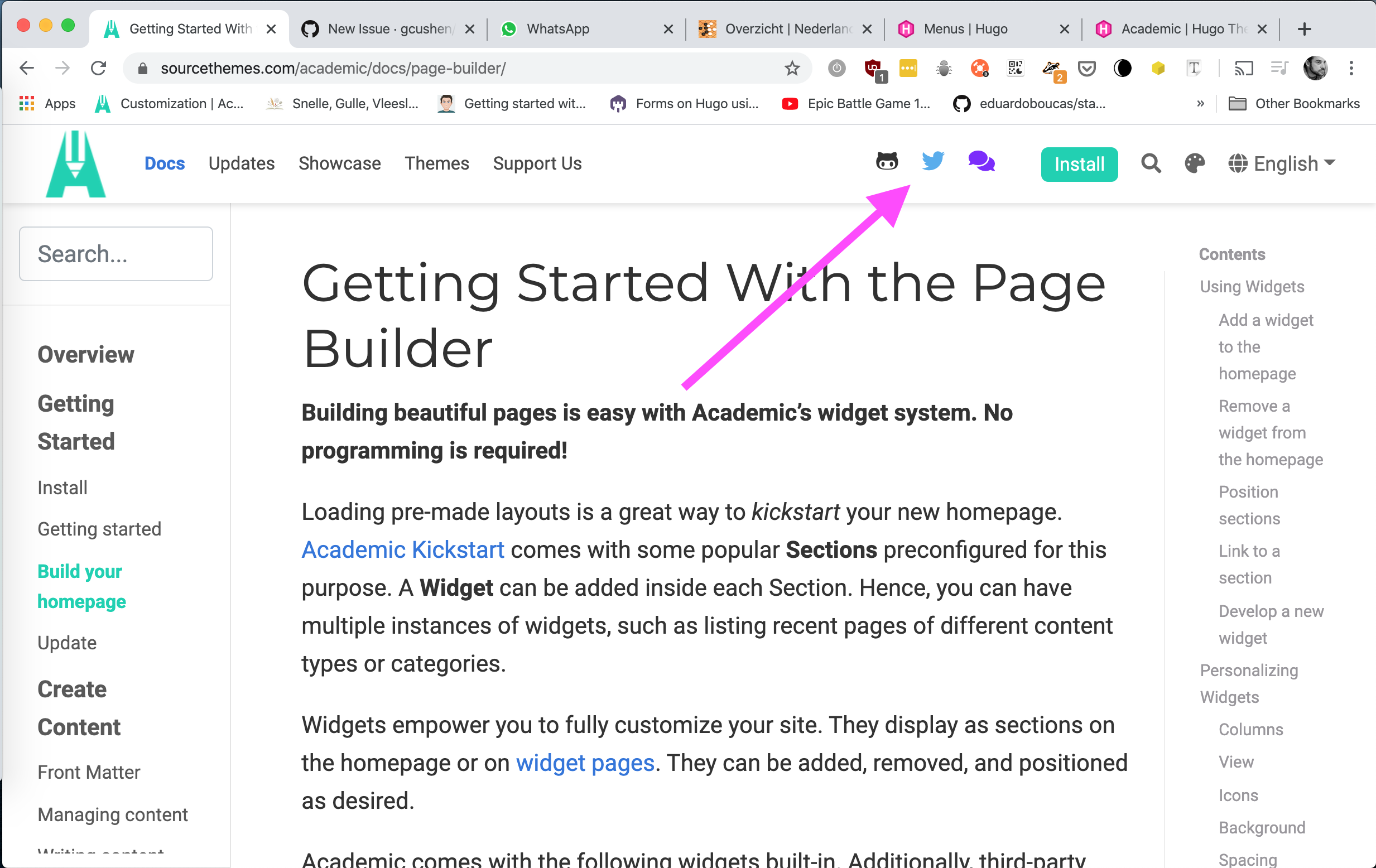 Add social icon buttons to navbar from config files · Issue #1612 · HugoBlox/hugo-blox-builder ...