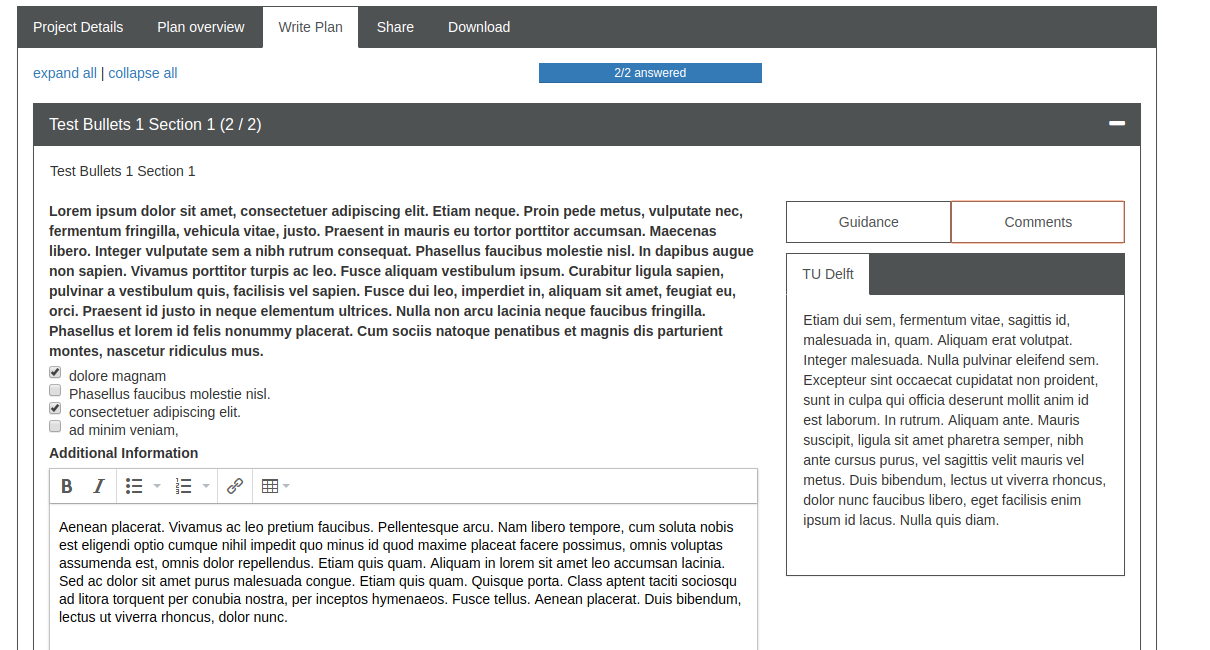 Guidance/Comments sections not accessible · Issue #1444 · DMPRoadmap/roadmap · GitHub