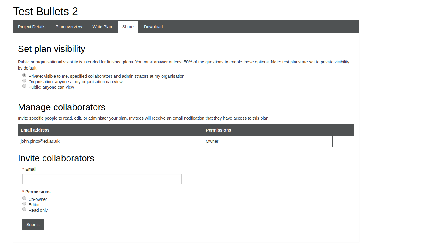 Relocate 'request feedback' button · Issue #2234 · DMPRoadmap/roadmap · GitHub