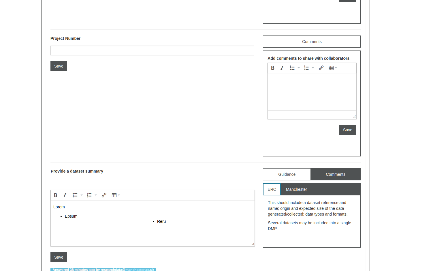 Guidance/Comments sections not accessible · Issue #1444 · DMPRoadmap/roadmap · GitHub
