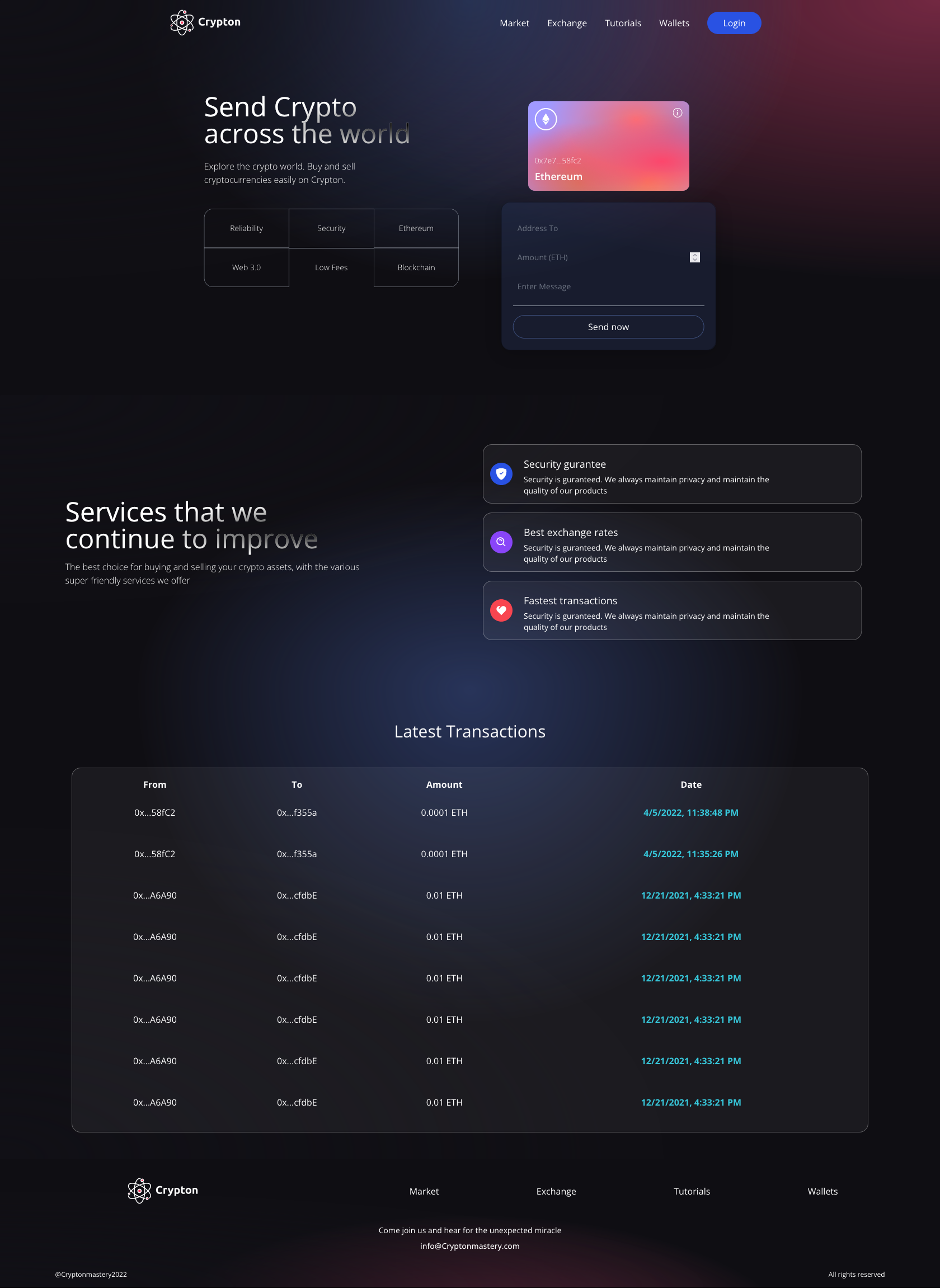 GitHub - IlliaDom/Crypton: WEB 3.0, Blockchain, Ethereum, MetaMask