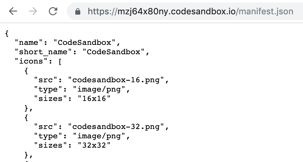 Custom manifest.json · Issue #1532 · codesandbox/codesandbox-client · GitHub