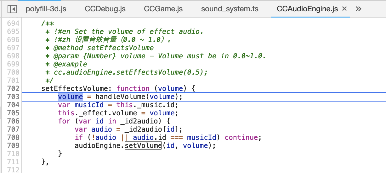 cc.audioEngine setMusicVolume(0) and setEffectVolume(0) will set its perspective volume to 1 ...