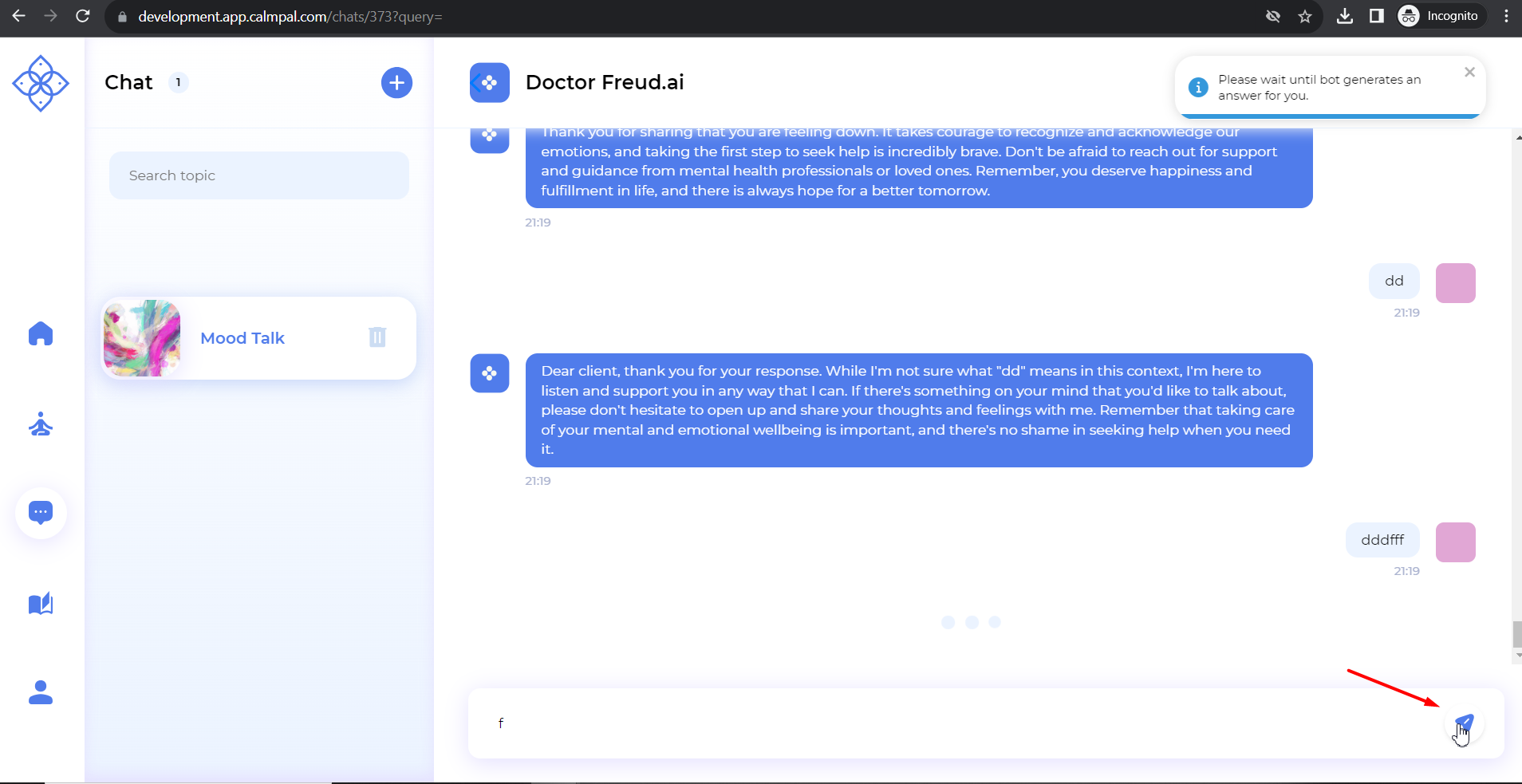 Add loader to chatbot messages · Issue #446 · BinaryStudioAcademy/bsa-2023-calmpal · GitHub