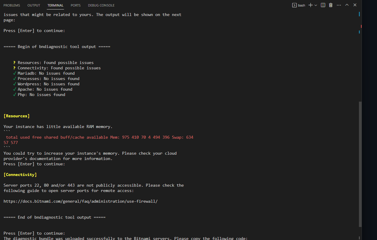Failed to start LSB: bitnami init script. (Tried a lot of related issues but they do not work ...