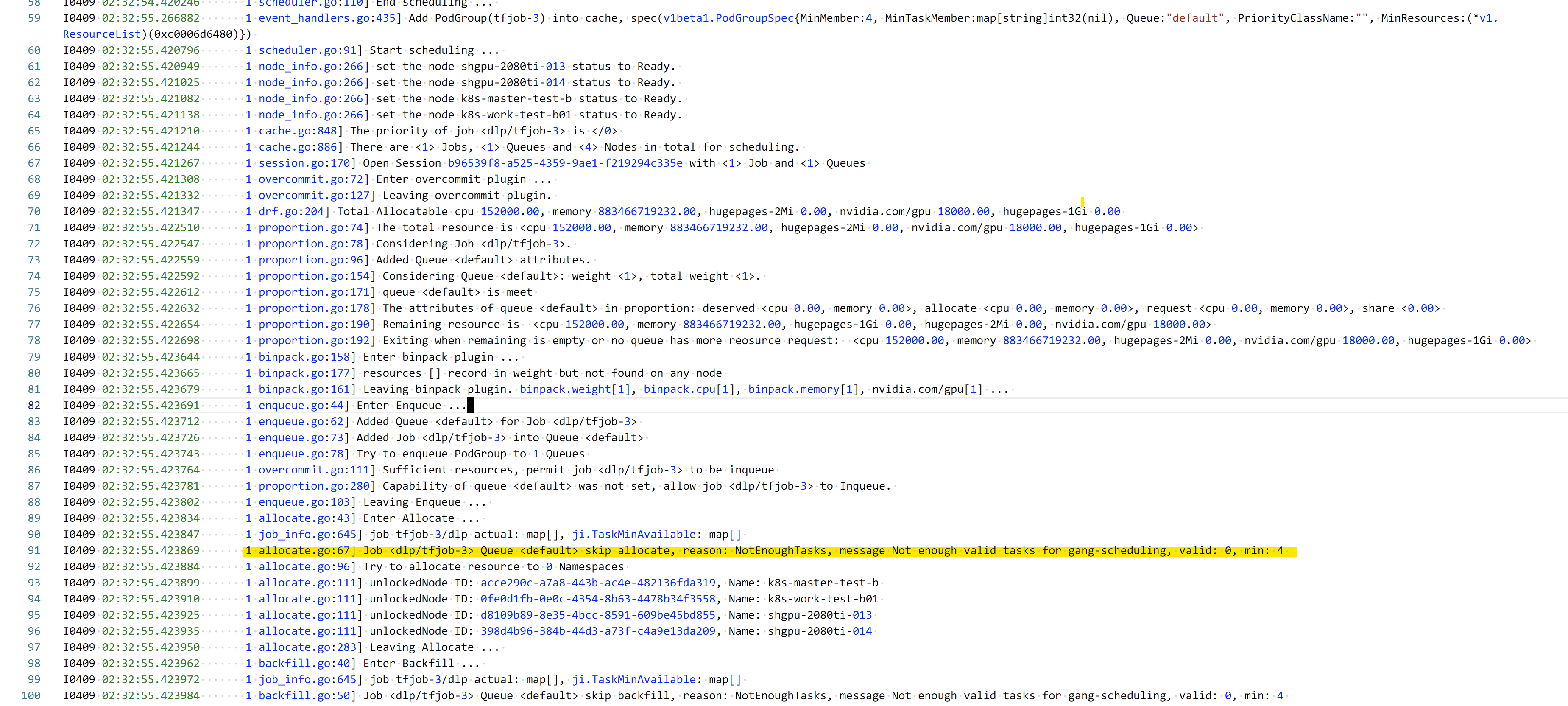 binpack doesn't correct work by Training-Operators with volcano · Issue #2158 · volcano-sh ...
