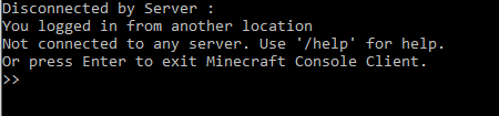Logging into server disconnects minecraft console client · Issue #783 · MCCTeam/Minecraft ...