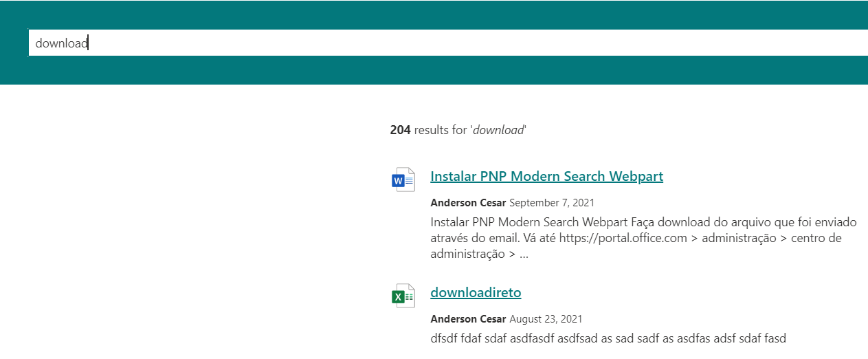 PNP Search Box is not searching when I'm define Documents in Result ...