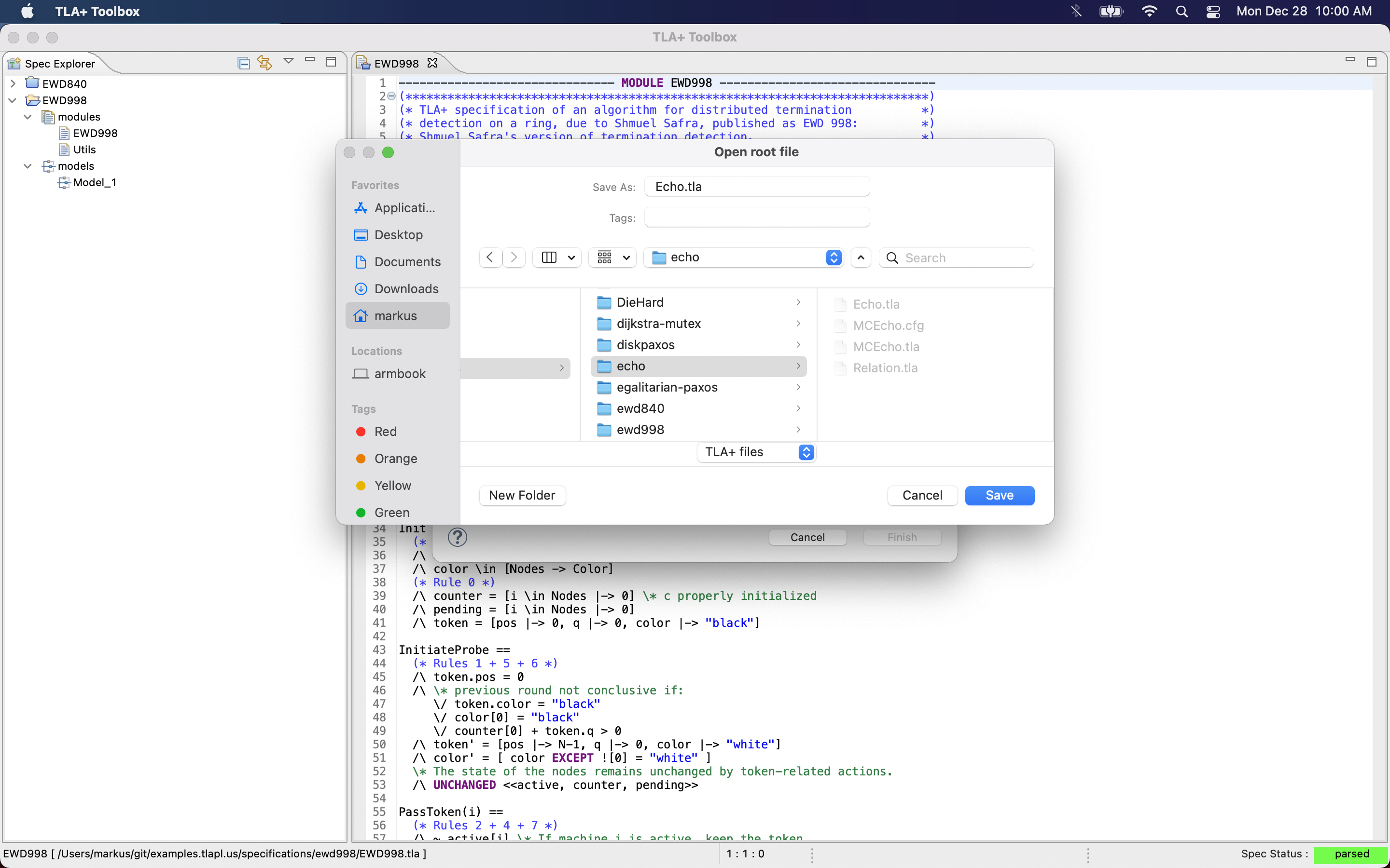 File save dialog as used by "Add new spec" wizard shows bogus warning · Issue #556 · tlaplus ...