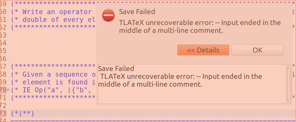 Parser errors not handled correctly in Unicode mode · Issue #69 · tlaplus/tlaplus · GitHub