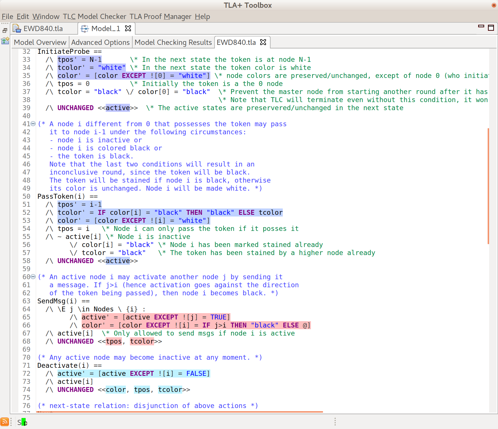 Better visualize coverage by coloring the editor · Issue #60 · tlaplus/tlaplus · GitHub