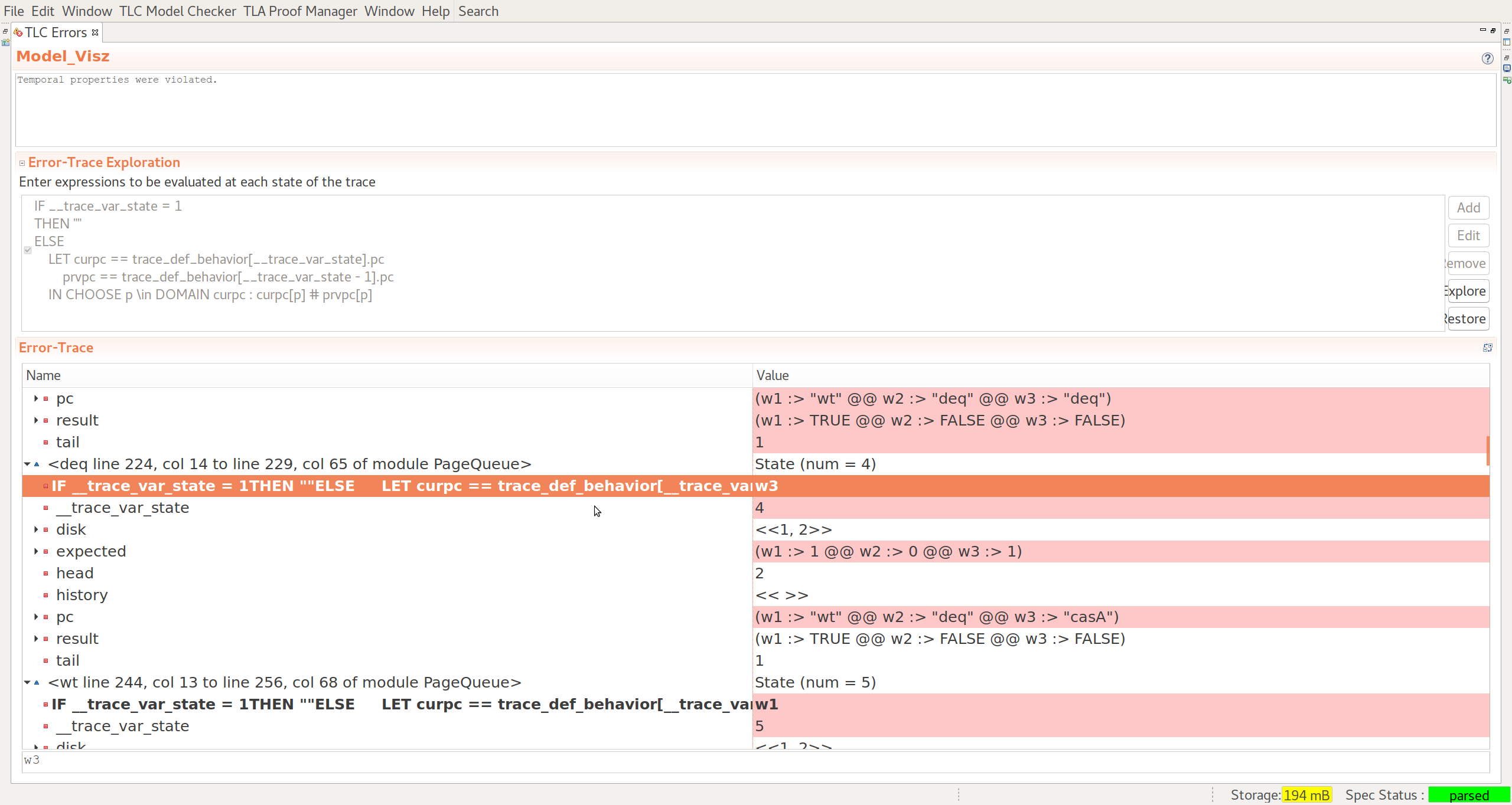 Support named expressions in Error Trace Exploration · Issue #265 · tlaplus/tlaplus · GitHub
