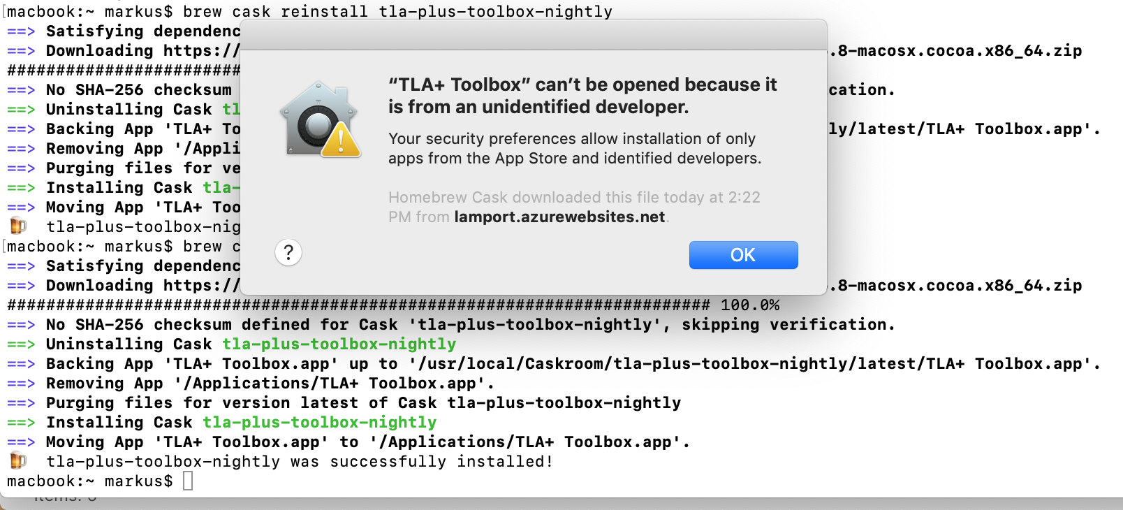 Sign Toolbox for macOS to remove the "unidentified developer" warning · Issue #280 · tlaplus ...