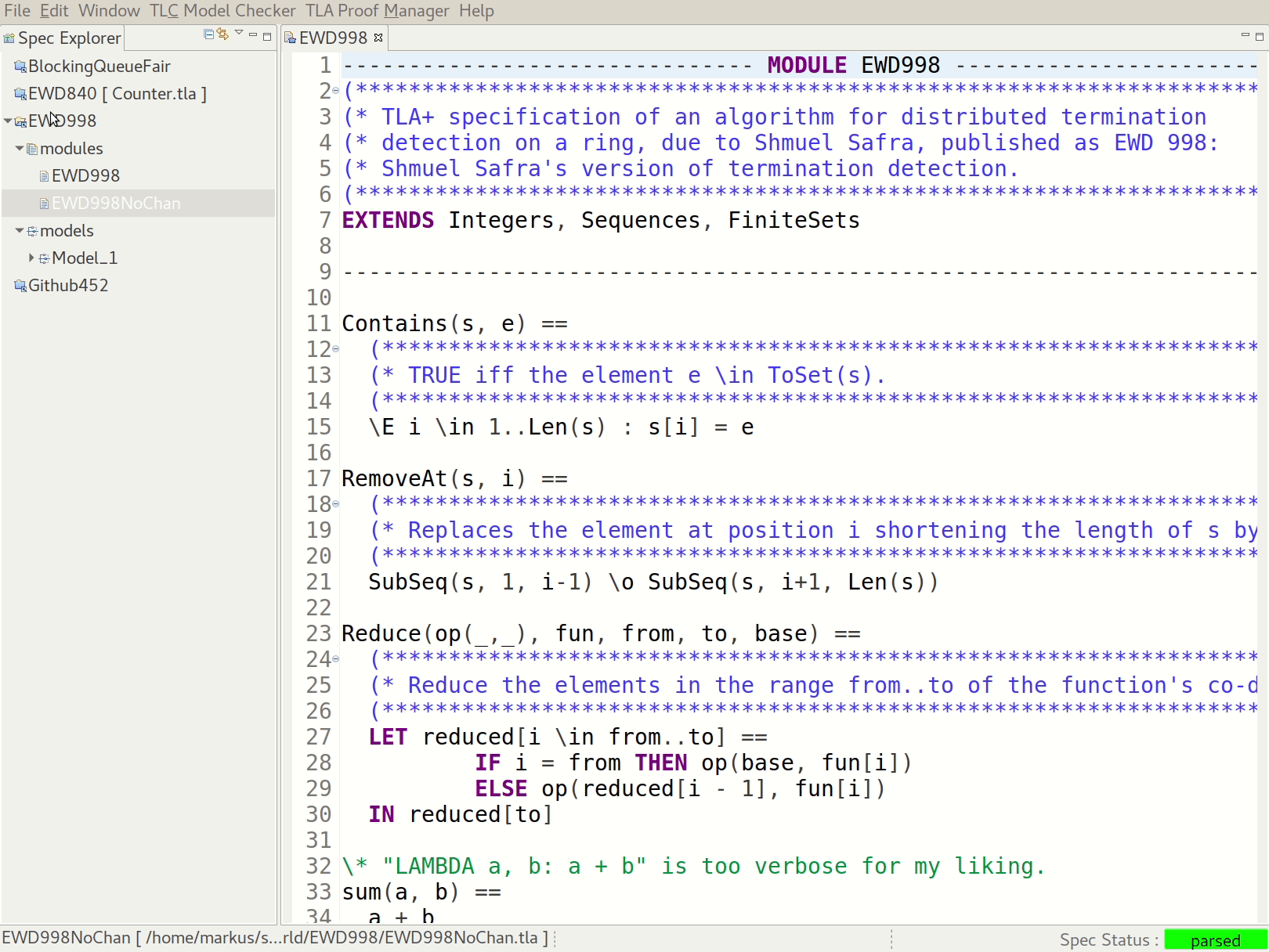 Continuous integration support for TLC model checking · Issue #306 ...