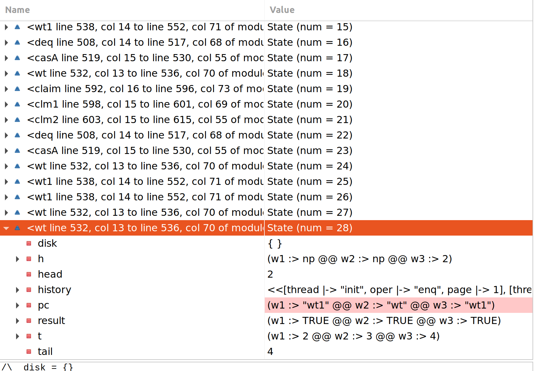 Back to state missing for lasso error trace found by simulation · Issue #497 · tlaplus/tlaplus ...