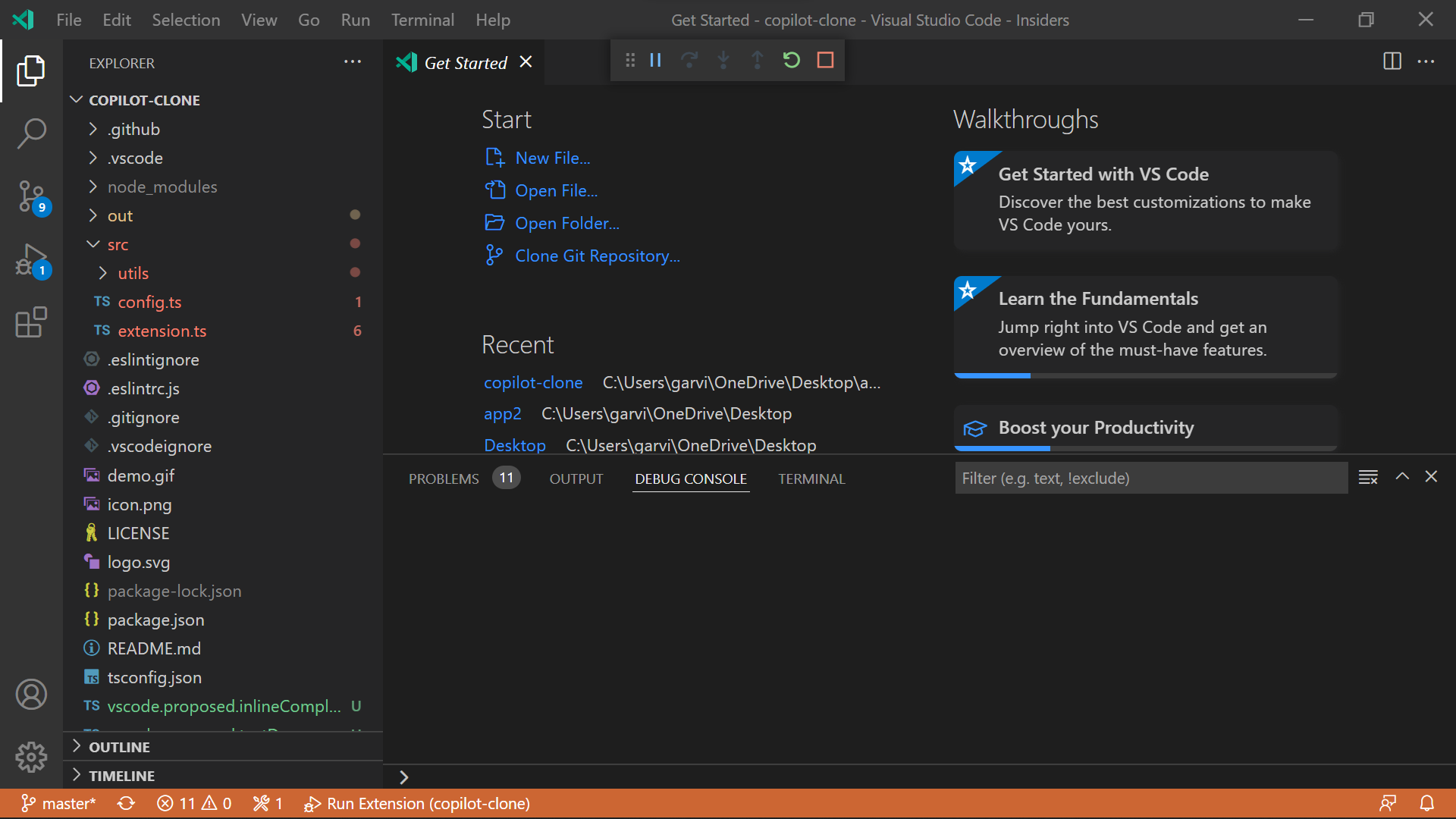 Not showing any suggestions · Issue #55 · hieunc229/copilot-clone · GitHub
